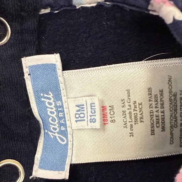 Jacadi | Shirts & Tops | Jacadi Paris Dark Blue Garment With Floral ...